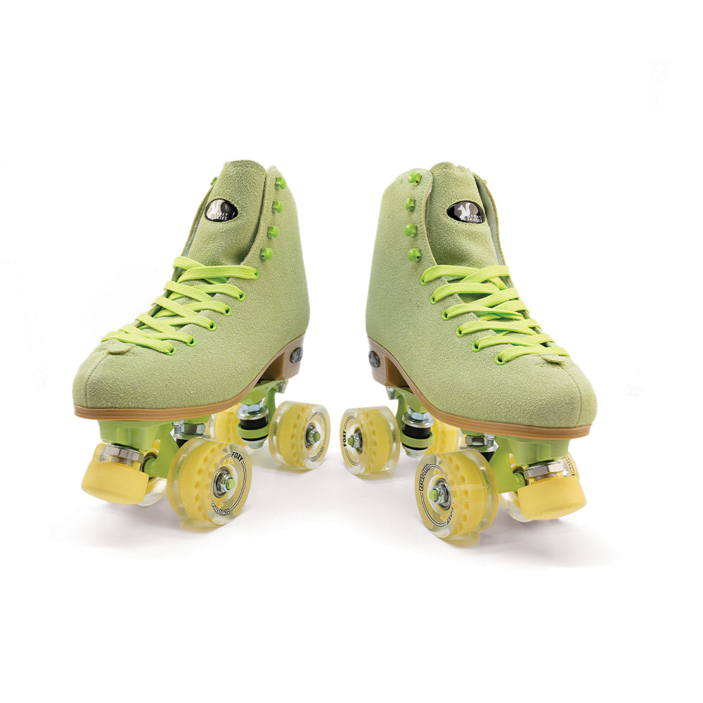 FoxySkates Electric Lime Women's Roller Skates – FoxySkates.com