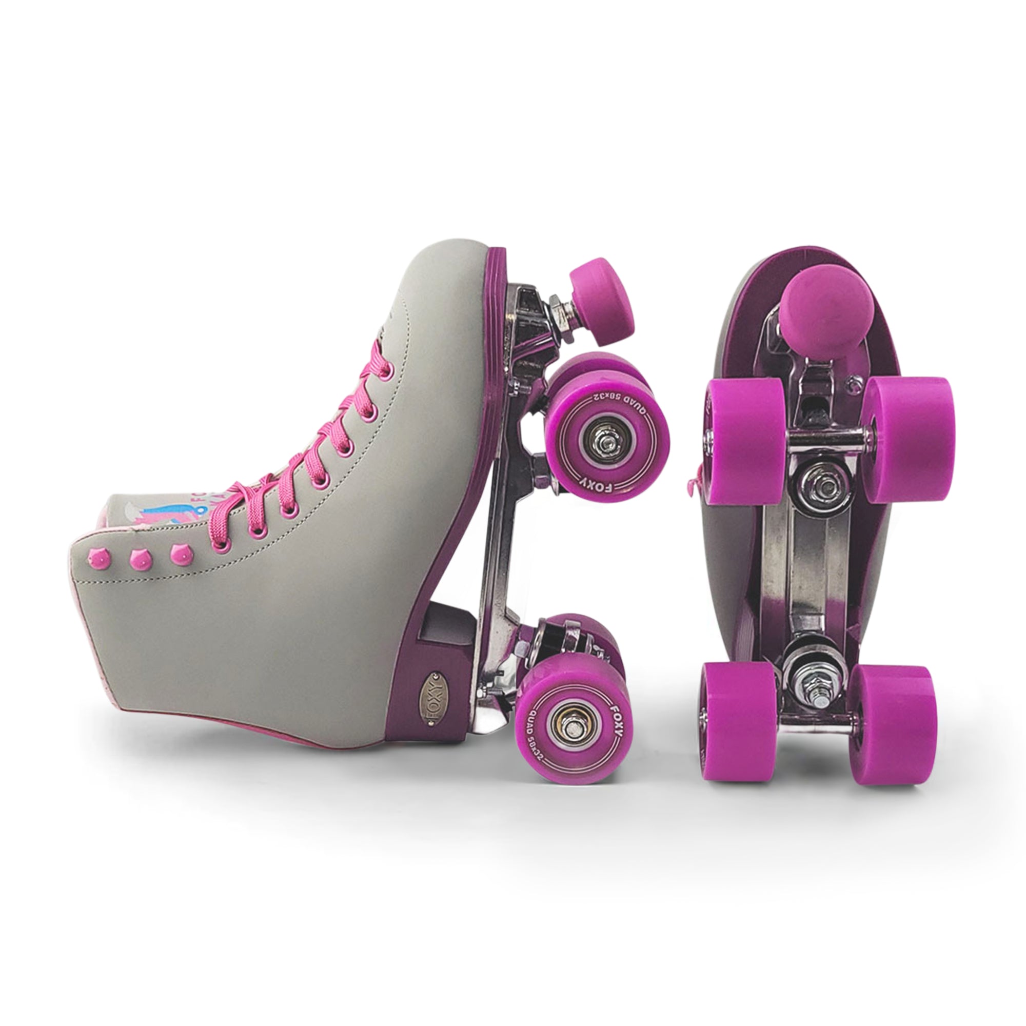 FoxySaktes Icy Grey Premium Women's Roller Skates – FoxySkates.com